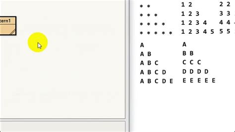 pattern 1 java nested loop youtube