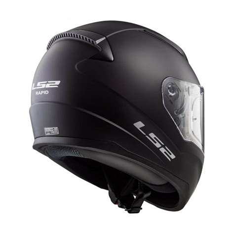 Casco Integral LS2 RAPID Negro Mate FF353 Tienda Moto Rider México
