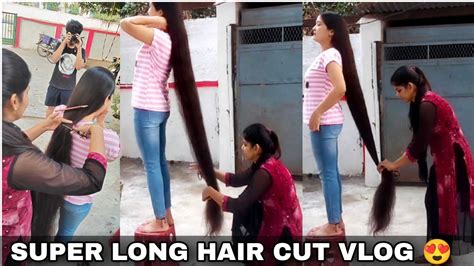 SUPER LONG HAIR CUT VLOG HAIR CUT VLOG LONG HAIR VLOG HAIR VLOG