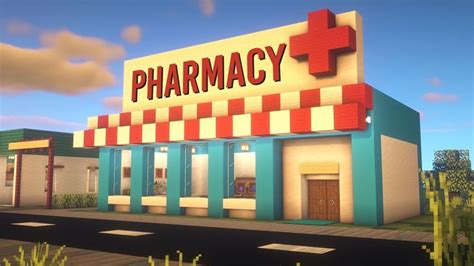 Pharmacy In Minecraft Easy To Build Ideias De Minecraft Cidade