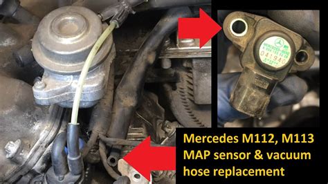 Mercedes M M Map Sensor Vacuum Hose Replace Change Over Valve