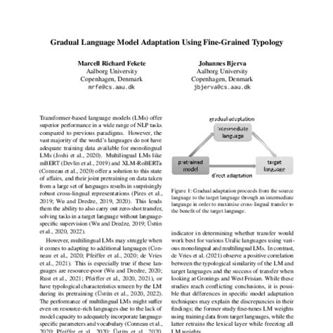 gradual language model adaptation using fine grained typology acl anthology