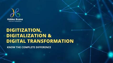 Ppt Digitization Vs Digitalization Vs Digital Transformation