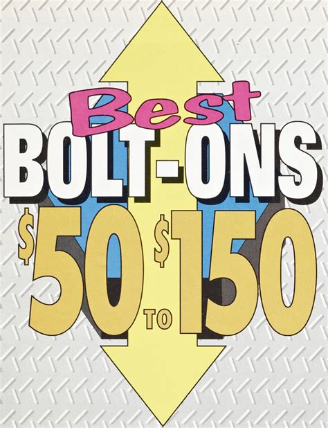 Best Bolt Ons 50 To 150