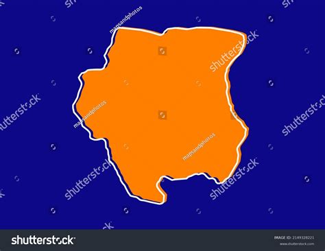 Outline Map Suriname Stylized Concept Map Stock Vector Royalty Free