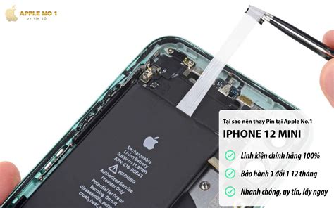 Thay Pin iPhone 12 Mini Chính Hãng Giá Rẻ Lấy Ngay HN APPLENO1 VN