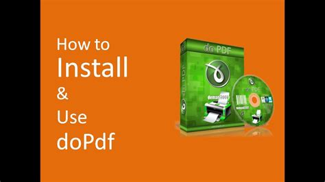 how to install and use dopdf for converting any document format into pdf youtube