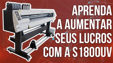 Plotter Digital de Impressão Eco Solvente S1800 UV Cabeça XP600 DX9