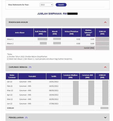 I Akaun KWSP Pendaftaran Semakan Penyata Secara Online