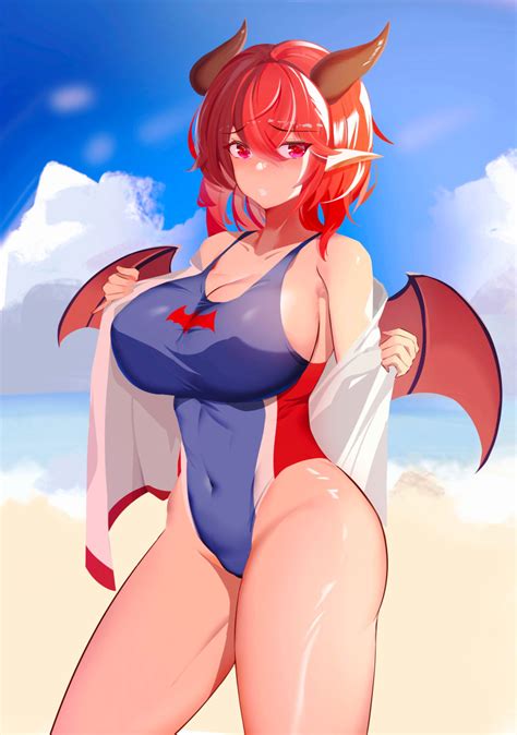 Rule 34 Breasts Female Guardian Tales Horns Huge Breasts Large
