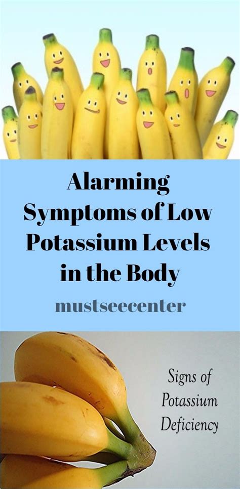 ALARMING SYMPTOMS OF LOW POTASSIUM LEVELS IN THE BODY Must See Center