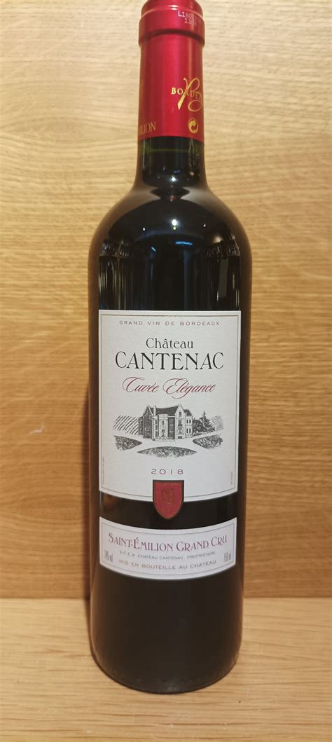 Château Cantenac Cuvée Élégance Saint Émilion Grand Cru Bordeaux à