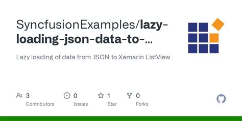GitHub SyncfusionExamples Lazy Loading Json Data To Listview Xamarin