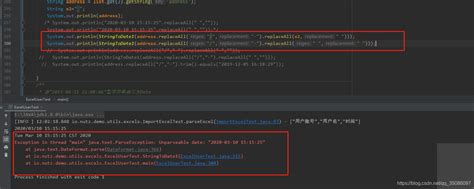 exception in thread “main“ java text parseexception unparseable date 记一次java读取excel时间的问题