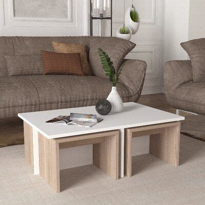 Latitude Run Bahareh Sled Nesting Tables Wayfair Living Room Table