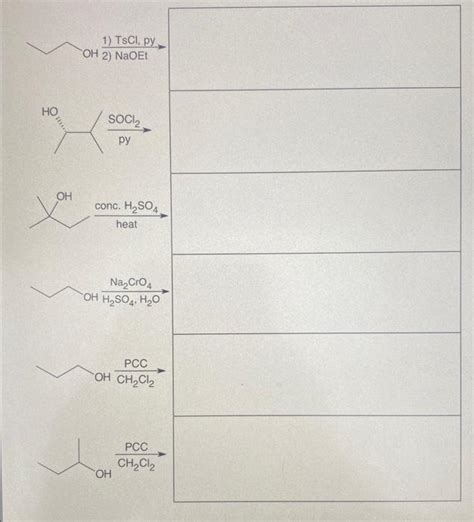 Solved Predict The Products For Each If The Following Chegg