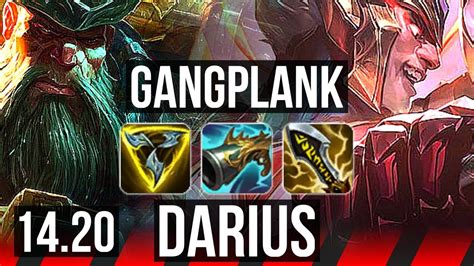 Gangplank Vs Darius Top K Comeback Legendary Euw Master