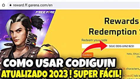 COMO USAR CODIGUIN NO FREE FIRE COMO COLOCAR CODIGO NO FREEFIRE COMO