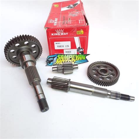 Jual Gigi Gear Gir Rasio Set Komplit Macam As Roda Pully Gir Besar