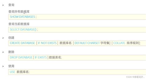 MySQL DDL 数据库操作 CSDN博客