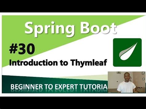 Spring Boot Tutorial Introduction To Thymeleaf Youtube