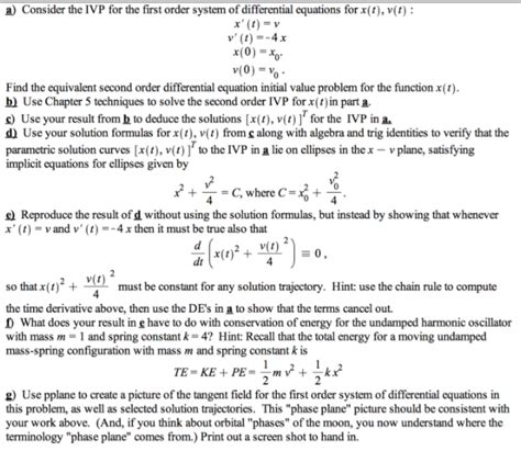 solved a consider the ivp for the first order system of