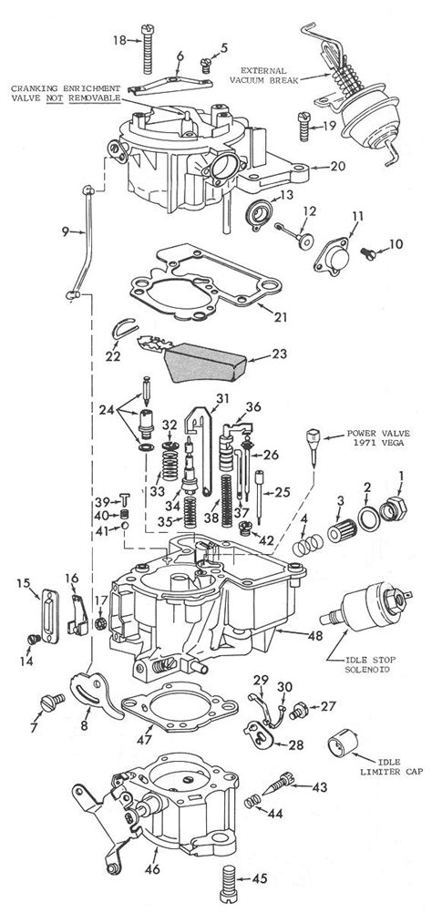 Rochester M Mv Exploded View Carburetor Factory