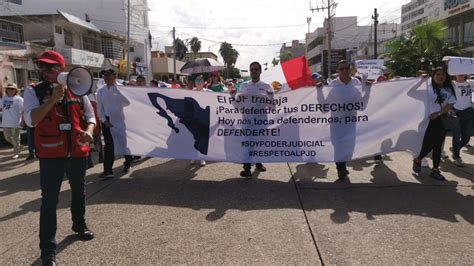 Se Manifiestan Trabajadores Del Poder Judicial En Ahome