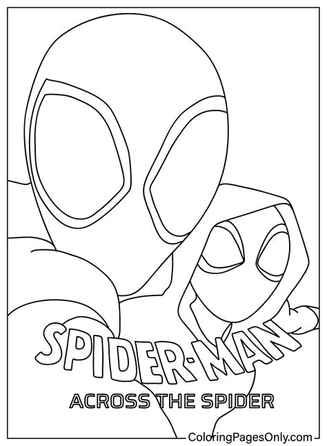 Spider Man Across The Spider Drawing Color Page Free Printable