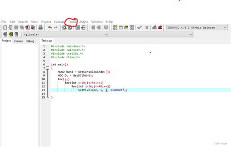 Dev C undefined reference to imp SetPixel 解决方法 为什么找不到标识符setpixel怎么