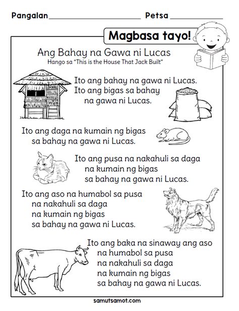 Activity Sheet Sa Pagbasa