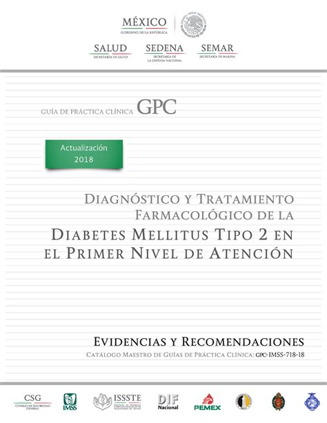 Diagnostico Y Tratamiento Diabetes Mellitus 2 EN Primer Nivel DE