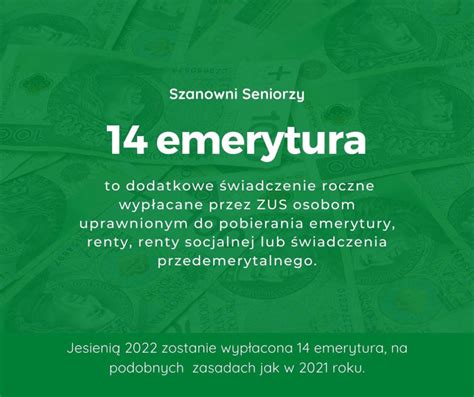 14 emerytura 2022 Ile wyniesie czternasta emerytura Kiedy wypłata