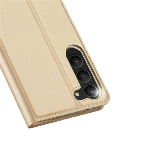 Dux Ducis Skin Pro Samsung Galaxy S23 Hoesje Portemonnee Goud GSMpunt Nl