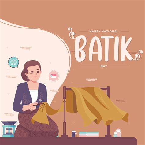 Poster Gambar Ucapan Selamat Hari Batik Nasional 02 Oktober SKETZHBOOK