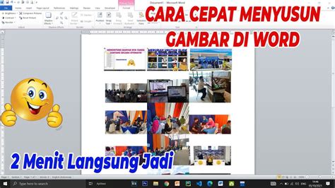 Cara Cepat Menyusun Gambar Di Microsoft Word Agar Rapi YouTube