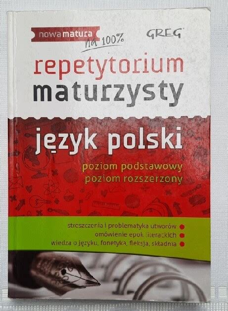 Repetytorium maturzysty język polski GREG Jawiszowice Kup teraz na