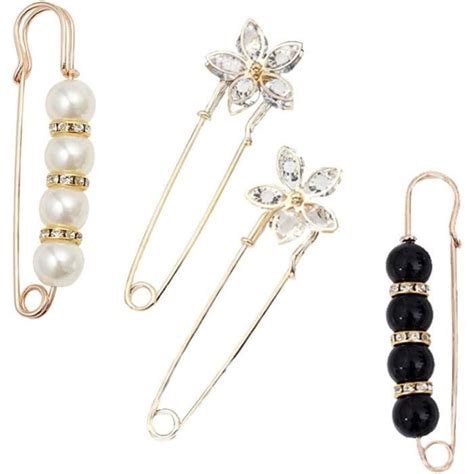 Pince À Châle Pour Pull Perlé Épingle De Sûreté En Cristal Epingles De