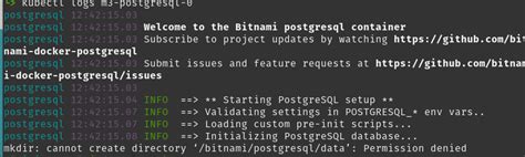 Postgresql Postgres Helm Chart Installation Failed In Kubernetes