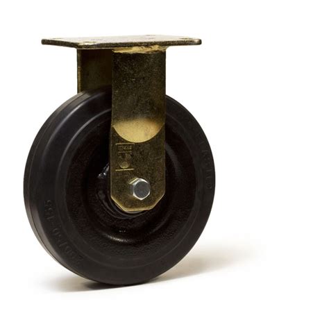Roulette fixe caoutchouc EASYROLL NOIR MAX diamètre 200 mm
