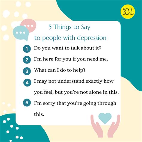 Things To Say To People With Depression Soul Glad