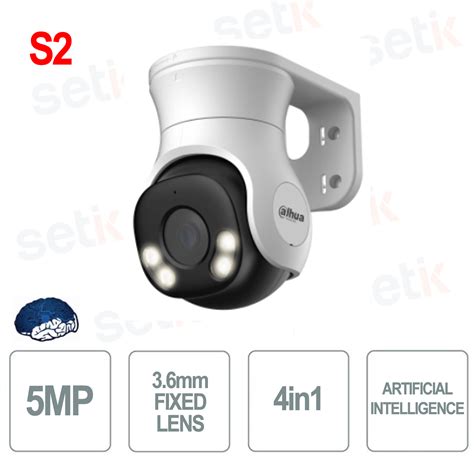 HAC PT1509A A LED S2 Caméra HDCVI Smart Dual Light 5MP 2 8 mm PT