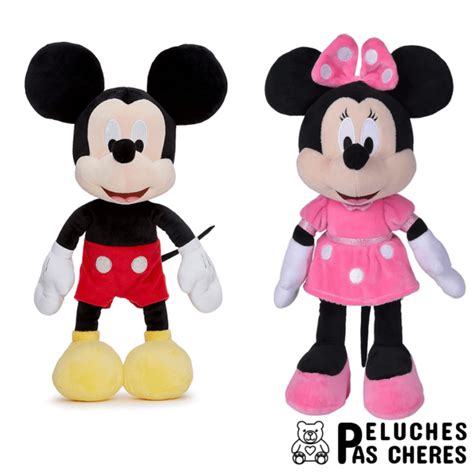 PELUCHE MICKEY ET MINNIE 35CM Peluches Pas Chères