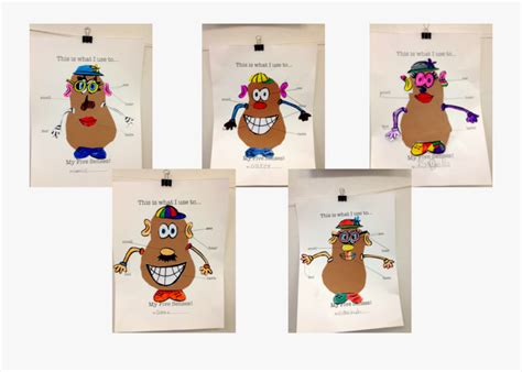 Printable Mr Potato Head 5 Senses Template