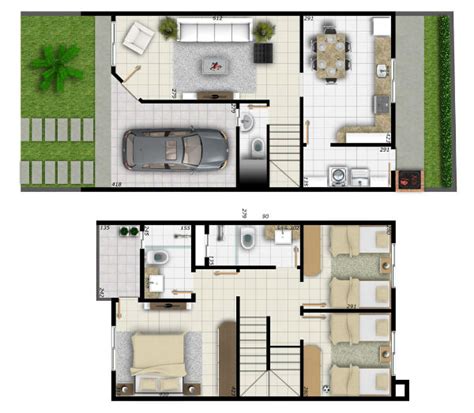 10 Plantas De Casas Duplex Projetos E Modelos Modernos