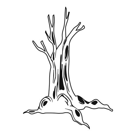 Printable Tree Trunk And Branches
