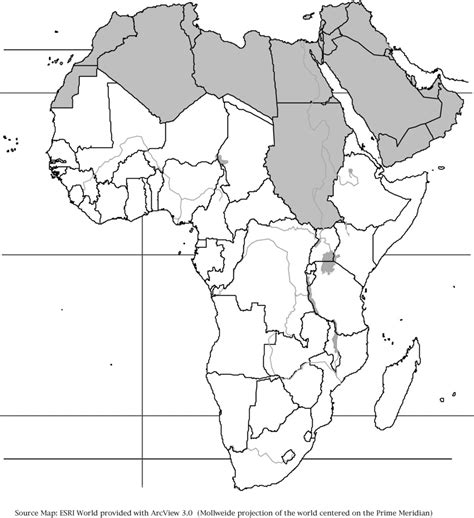 Sub Saharan Africa Map Diagram Quizlet