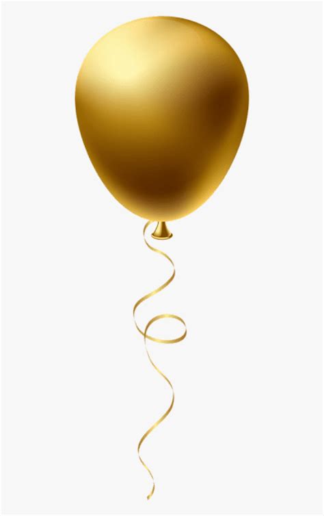 Golden Balloons On Transparent Background AI Generative 53 OFF