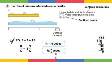 Matemáticas 6to grado Ejercicios de cantidad de veces 09 de octubre