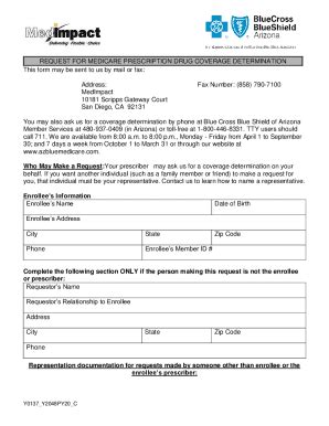 Fillable Online Model Coverage Determination Request Form 2020 2021